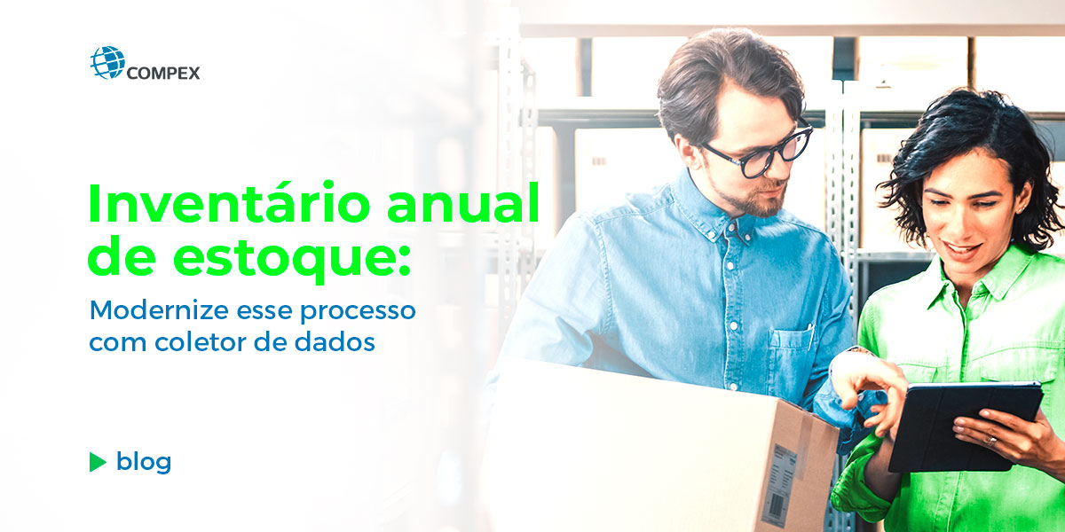 Inventário anual de estoque? Use coletor de dados